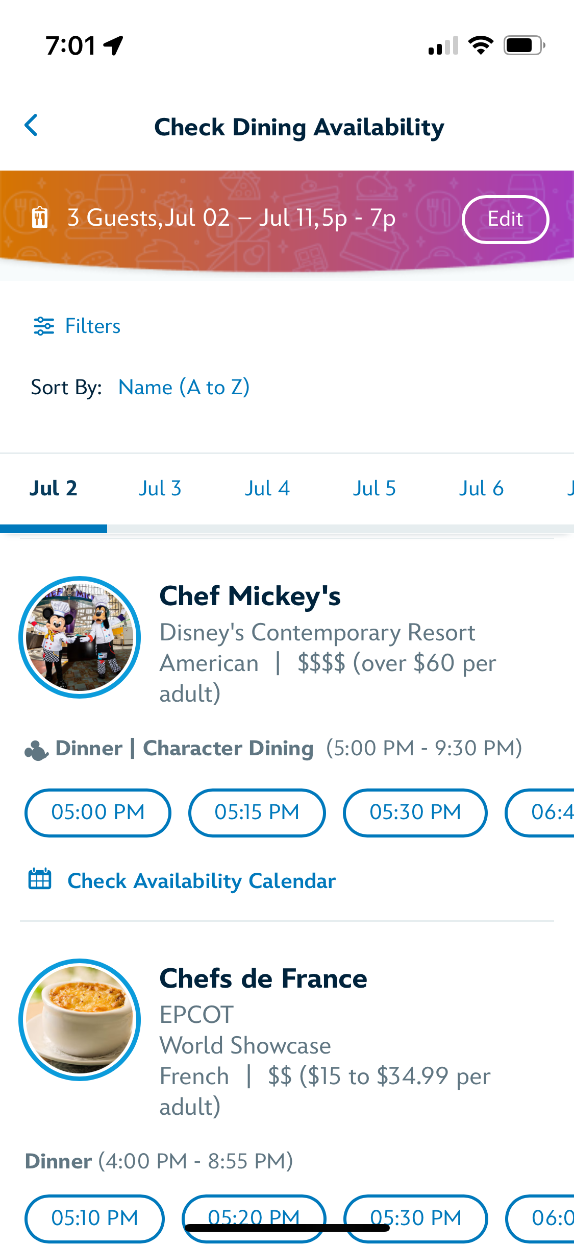 Disney’s Dining Reservation System Gets an Update - DVC Rental Store